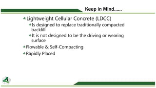 Low Density Cellular Concrete | PPTX