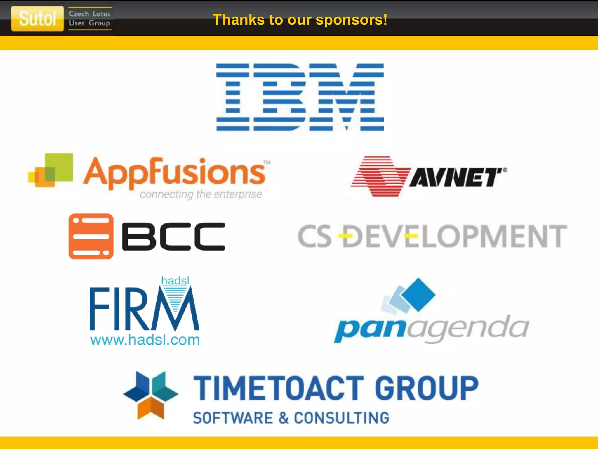 SUTOL 2016: IBM Connections Deployment Best and Worst Practices | PPT