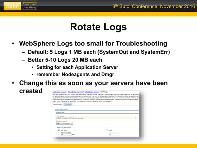 SUTOL 2016: IBM Connections Deployment Best and Worst Practices | PPT