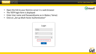 HCL Domino V12 - TOTP | PPT
