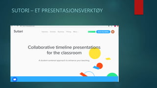 Sutori en kort presentasjon | PPT