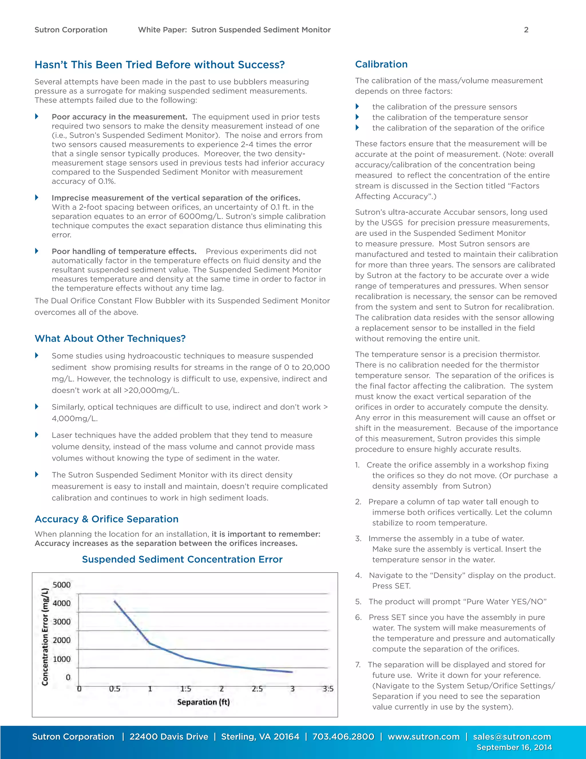 Sutron suspended sediment monitor | PDF