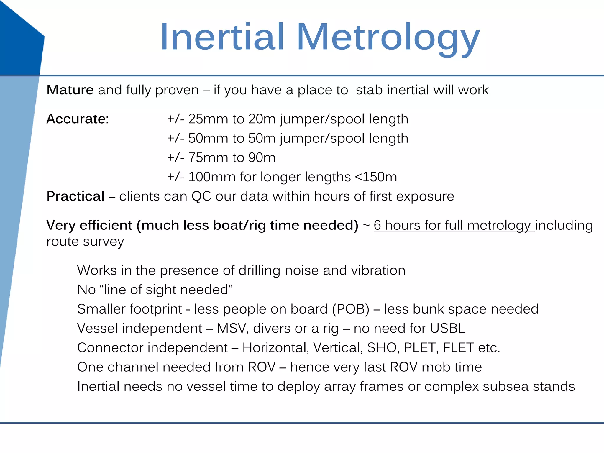 Zupt Inertial Metrology - SUT / THS Subsea Metrology Seminar | PPTX