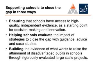 The Pupil Premium: Strategies to Improve Achievement that Work? - Lee Elliot Major and Robbie ...