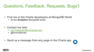 MongoDB World 2018: Bringing Data to Life with MongoDB Charts | PPT