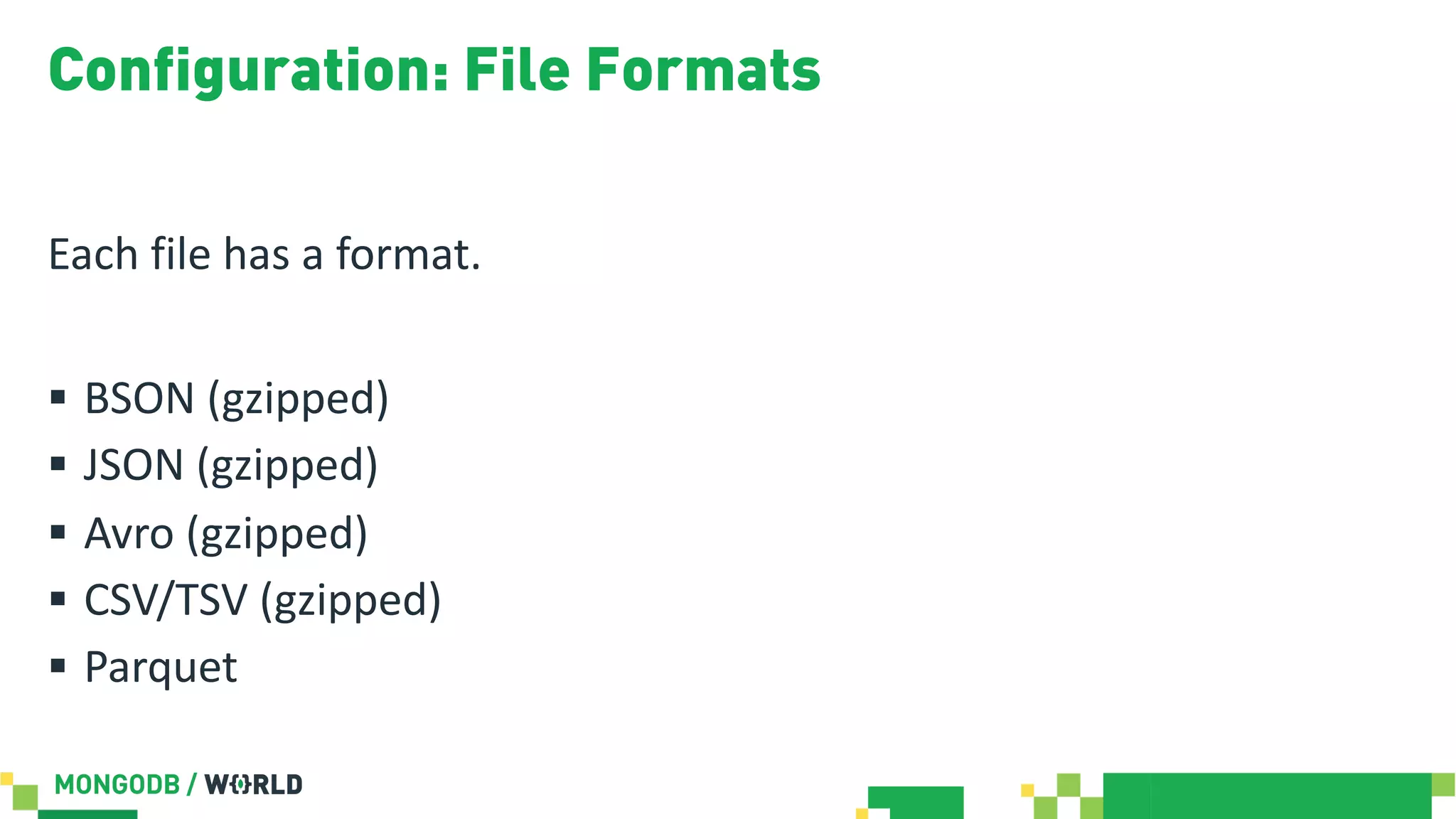 MongoDB World 2019: MongoDB Atlas Data Lake Technical Deep Dive | PPT