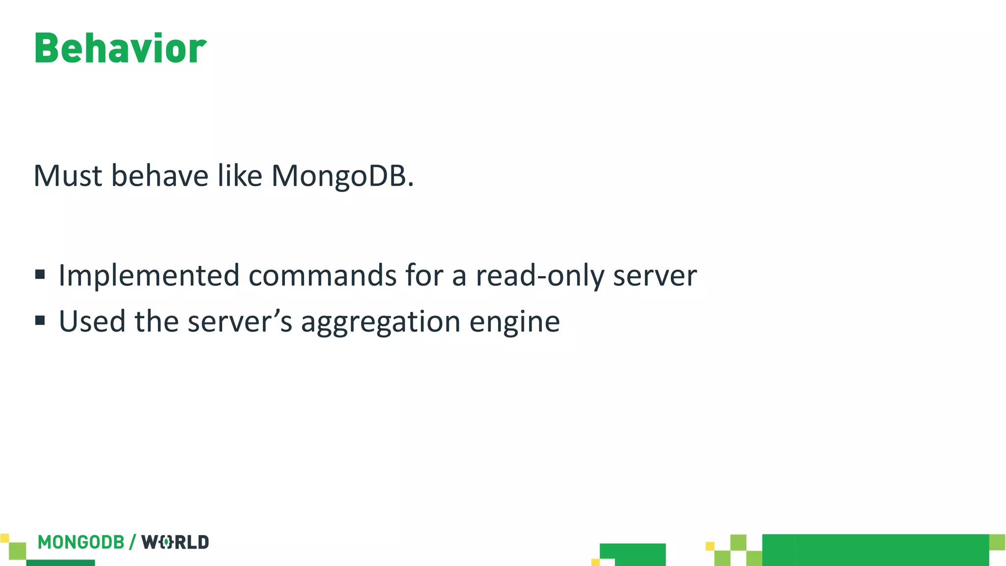 MongoDB World 2019: MongoDB Atlas Data Lake Technical Deep Dive | PPT