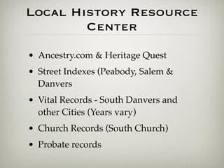 The Sutton's and Introduction to Genealogy | PPT