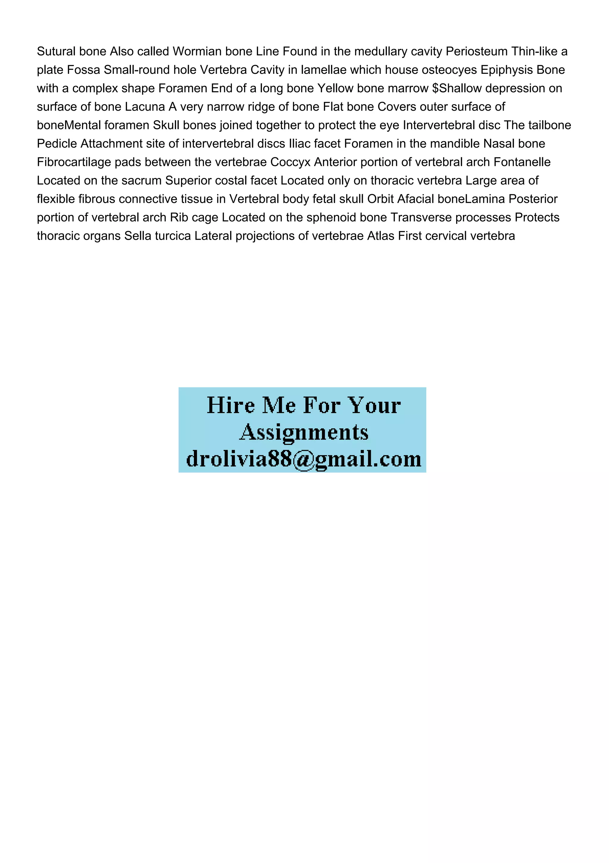 Sutural bone Also called Wormian bone Line Found in the me.pdf