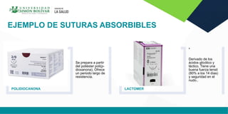 SUTURAS QUIRÚRGICAS PRINCIPIOS II TIPOS DE SUTURAS.pptx