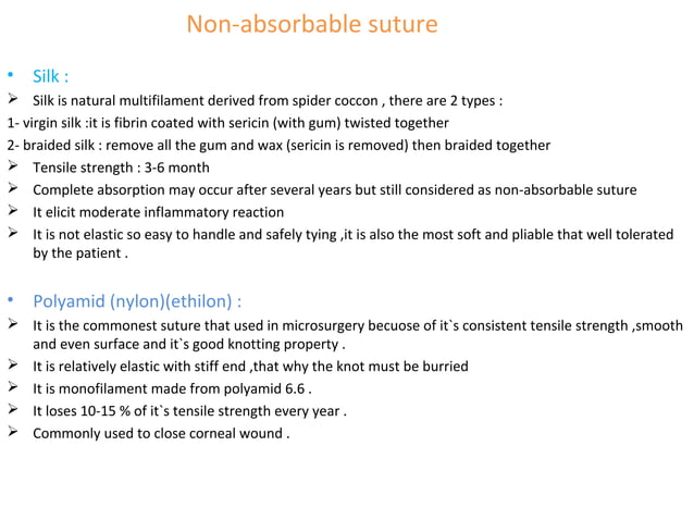 Suture in ophthalmic surgery | PPT