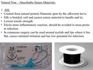 Suturing Materials and Techniques | PPTX