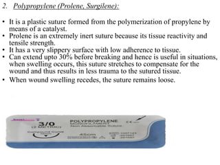 Suturing Materials and Techniques | PPTX