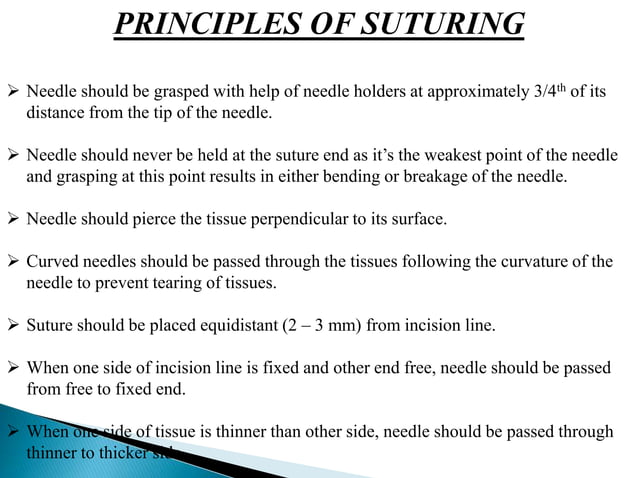 Suturing Materials and Techniques | PPT