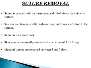 Suturing Materials and Techniques | PPTX