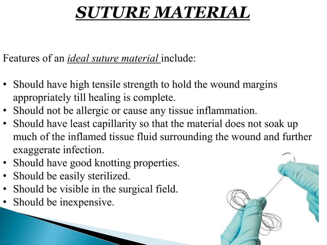 Suturing Materials and Techniques | PPT