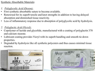 Suturing Materials and Techniques | PPTX