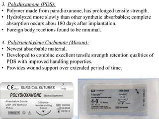 Suturing Materials and Techniques | PPTX