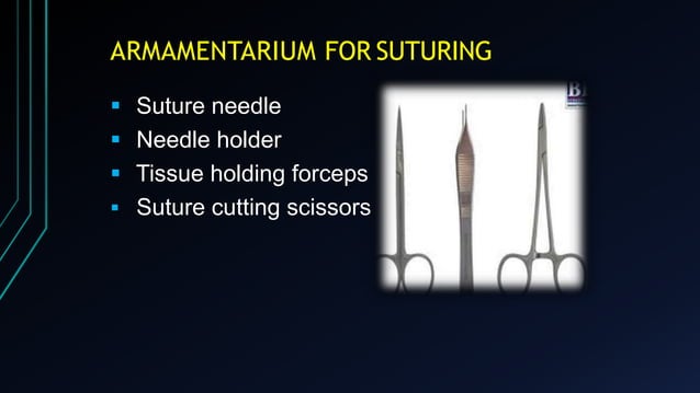 SUTURES AND SUTURING TECHNIQUES BY DR GOURAV | PPT