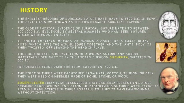 SUTURES AND SUTURING TECHNIQUES BY DR GOURAV | PPT