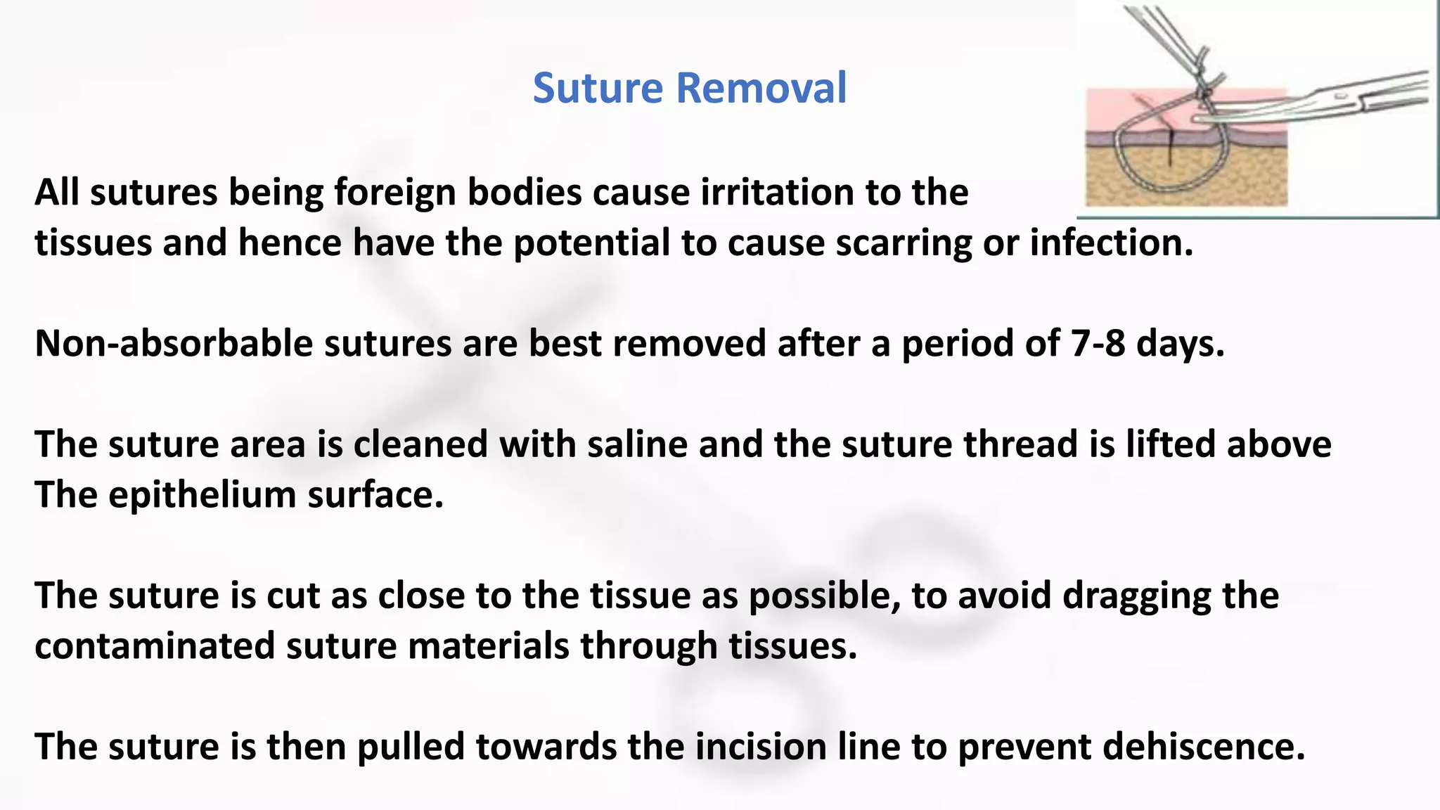 Dental Suturing: materials and techniques. | PPTX