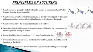 Dental Suturing: materials and techniques. | PPTX