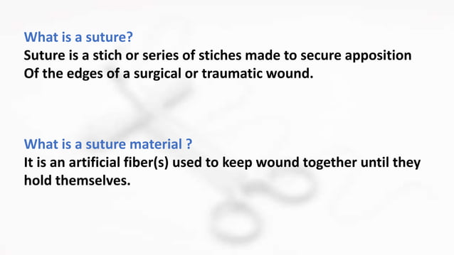 Dental Suturing: materials and techniques. | PPTX | First Aid | Injuries