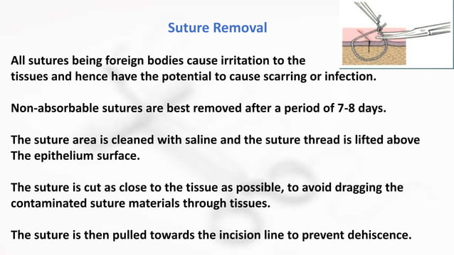 Dental Suturing: materials and techniques. | PPTX | First Aid | Injuries