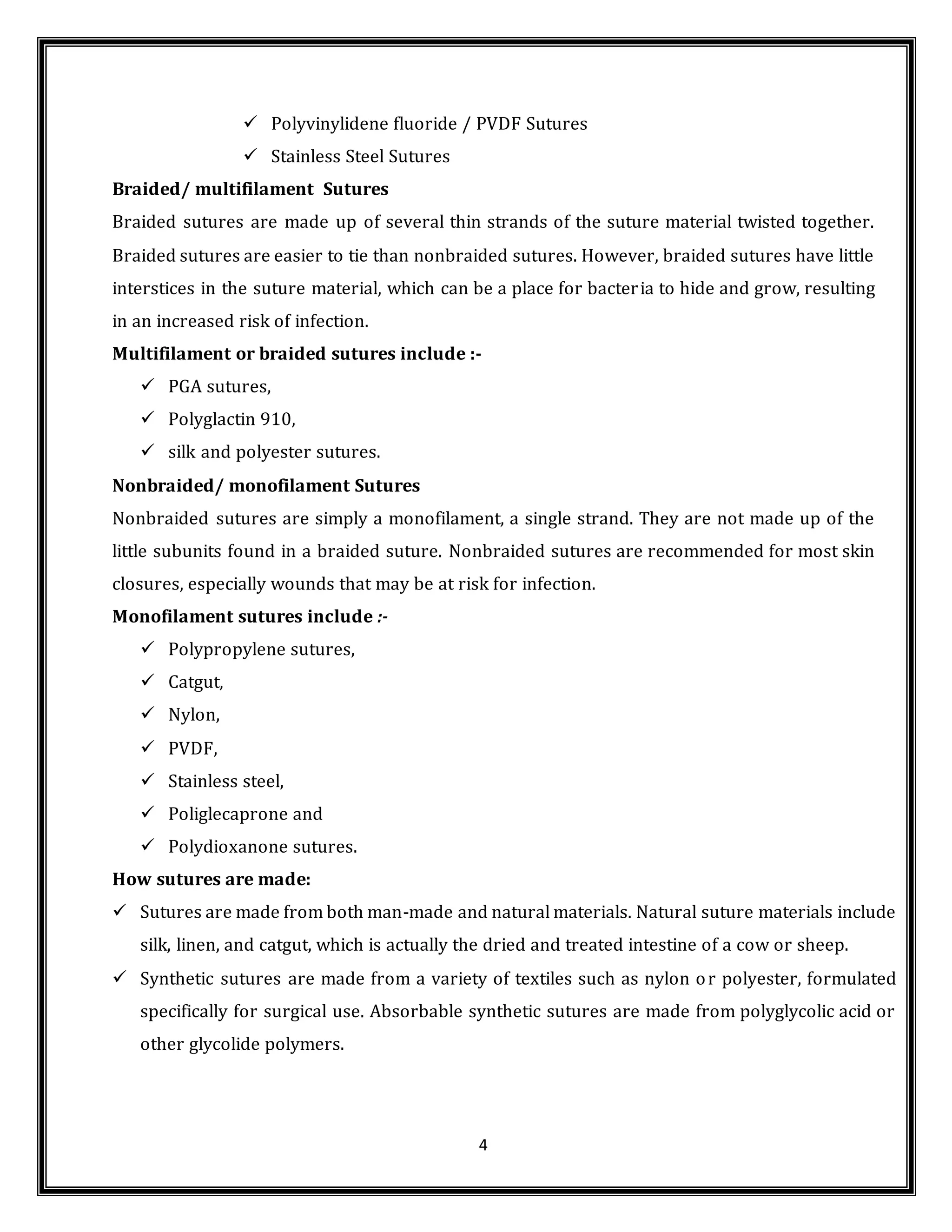 Suture and suture material- Absorable Suture and Non-Absorable Suture ...