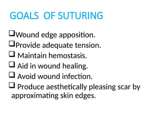 SUTURE AND SUTURING TECHNIQUES IN SURGERY | PPTX