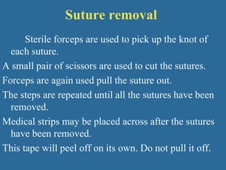 Suture care | PDF