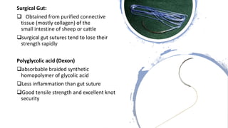 Suture in medical applications | PPTX