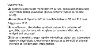 Suture in medical applications | PPTX
