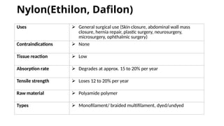 Suture material, Bailey's and love surgery | PPTX