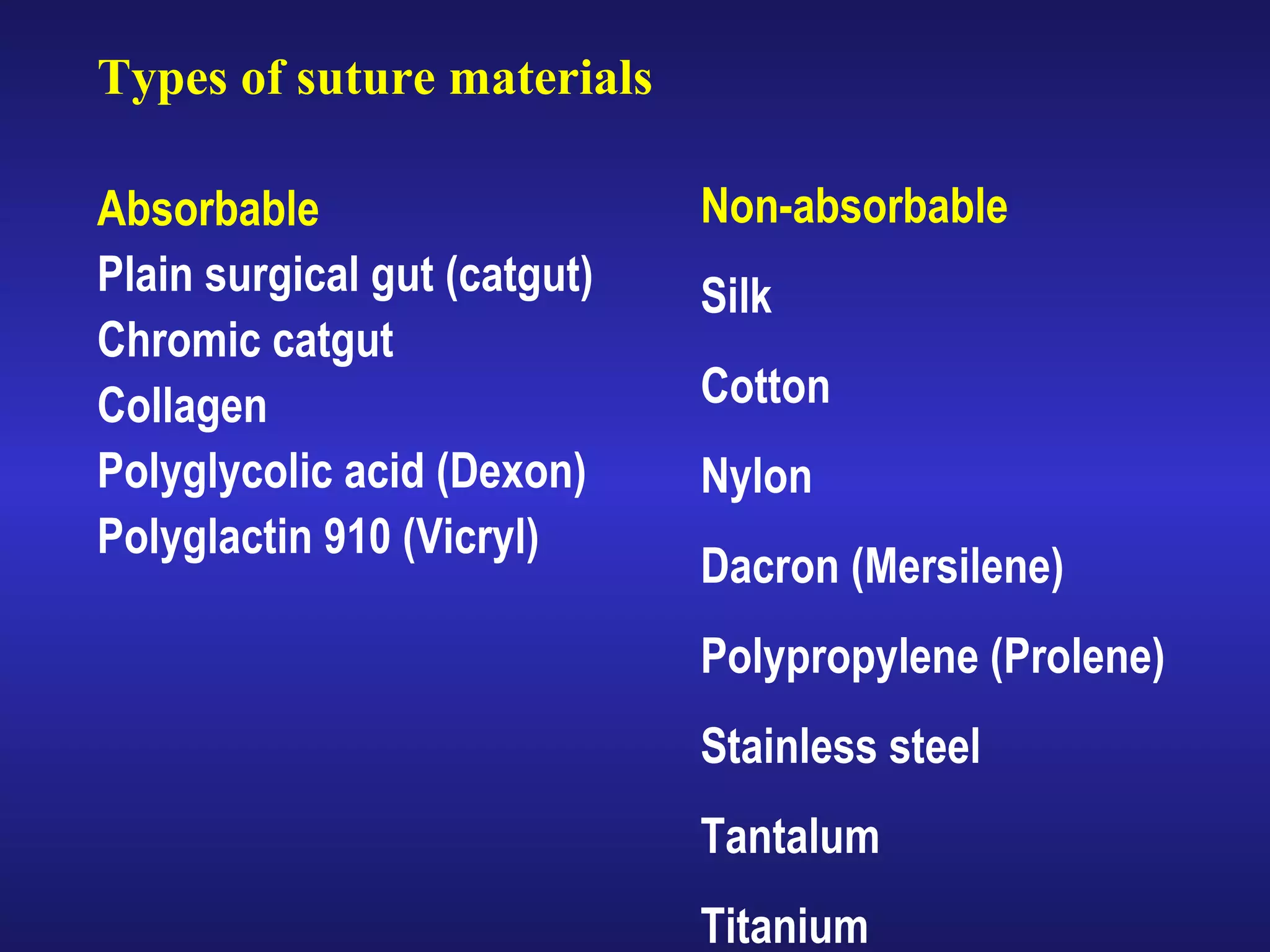 Suture material | PPT