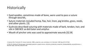 Suture material and techniques.pptx contains various suture material ...