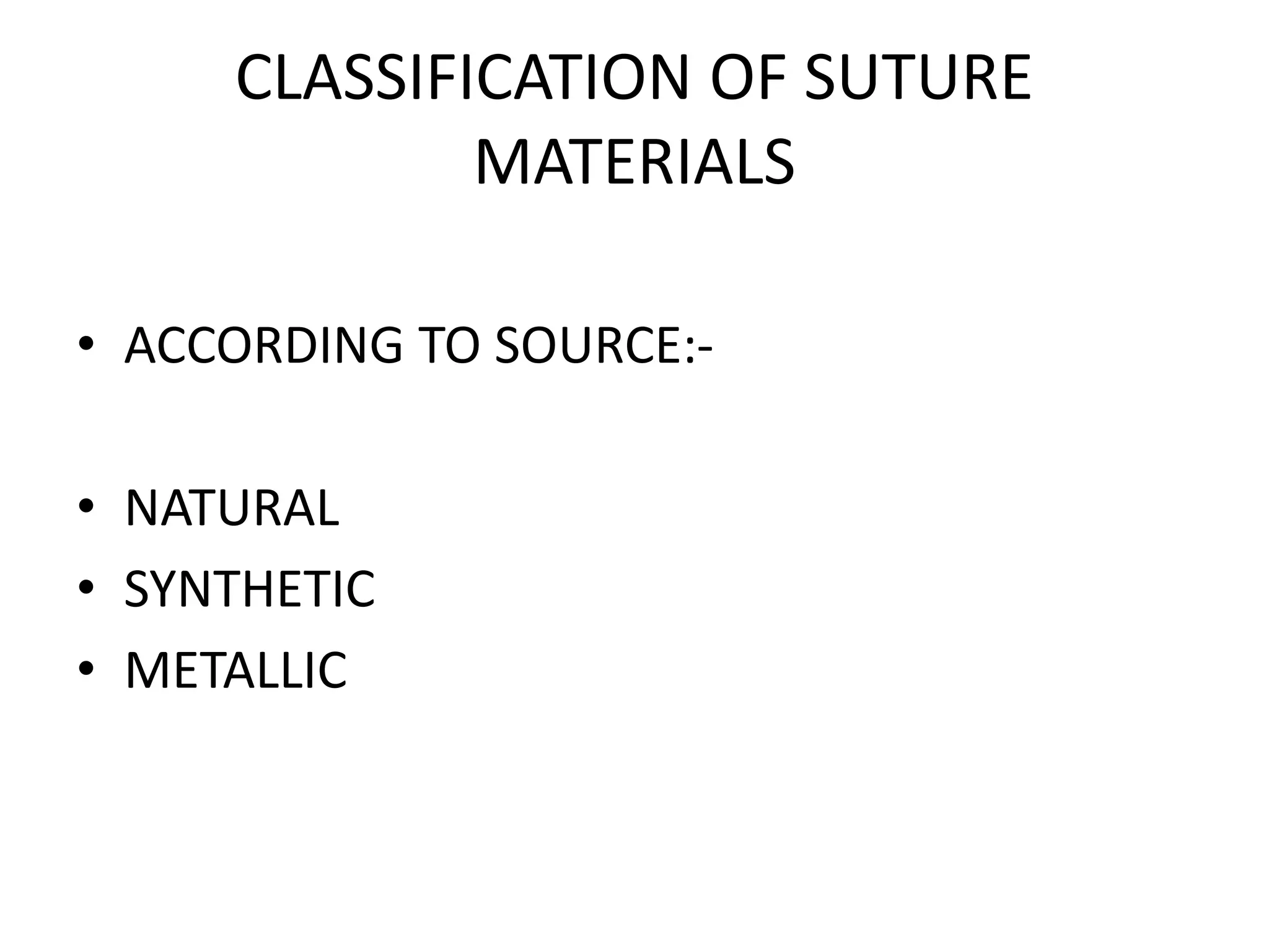Types of Suture material | PPTX