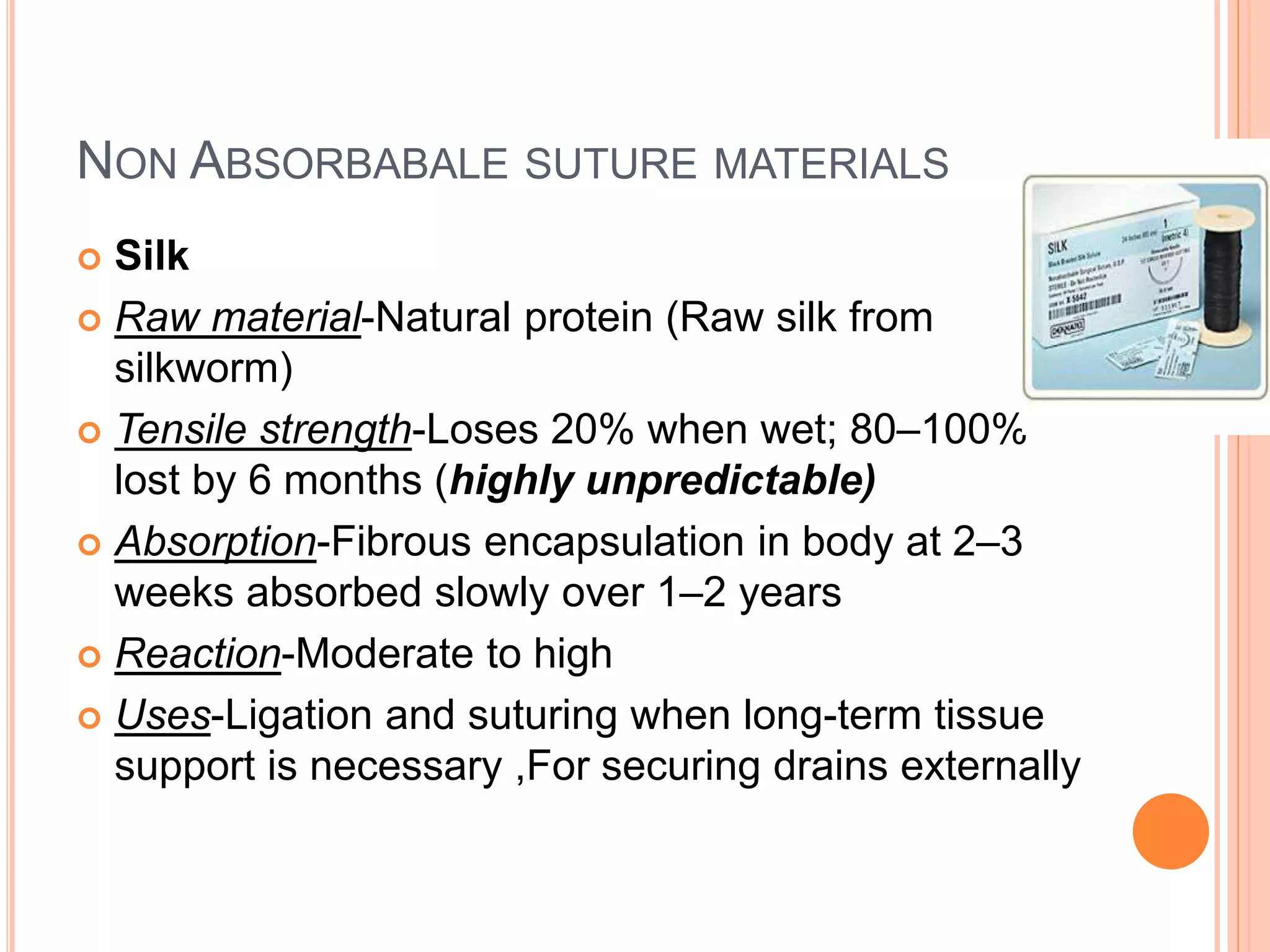 Surgical Suture needles and materials | PPTX