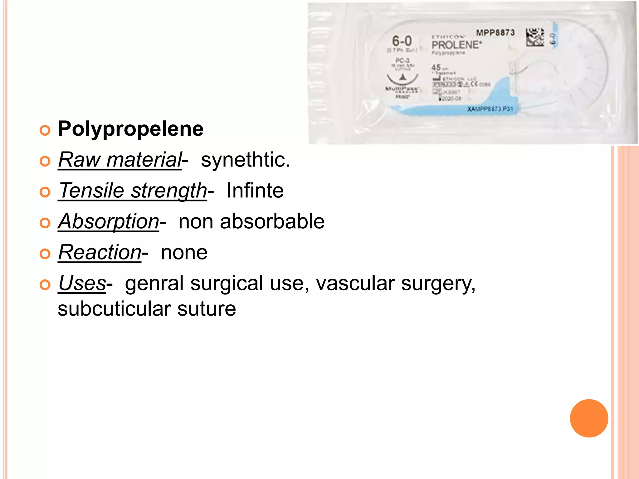 Surgical Suture needles and materials | PPTX