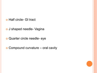 Surgical Suture needles and materials | PPTX
