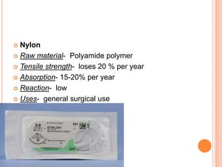 Surgical Suture needles and materials | PPTX