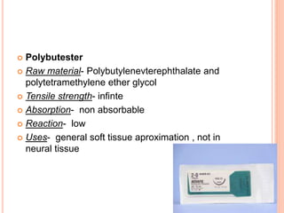 Surgical Suture needles and materials | PPTX