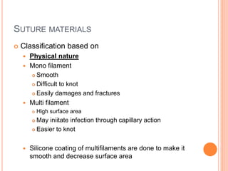 Surgical Suture needles and materials | PPT