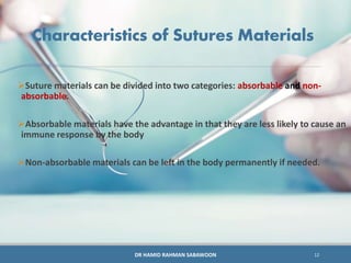 Suture materials | PPT