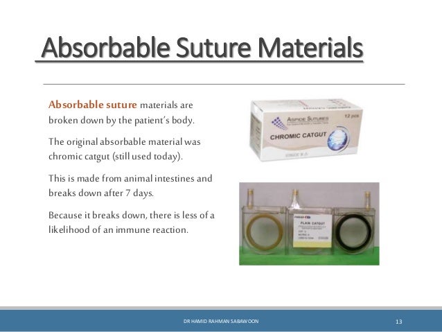 Suture materials