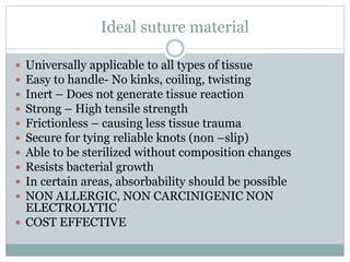Suture materials | PPTX
