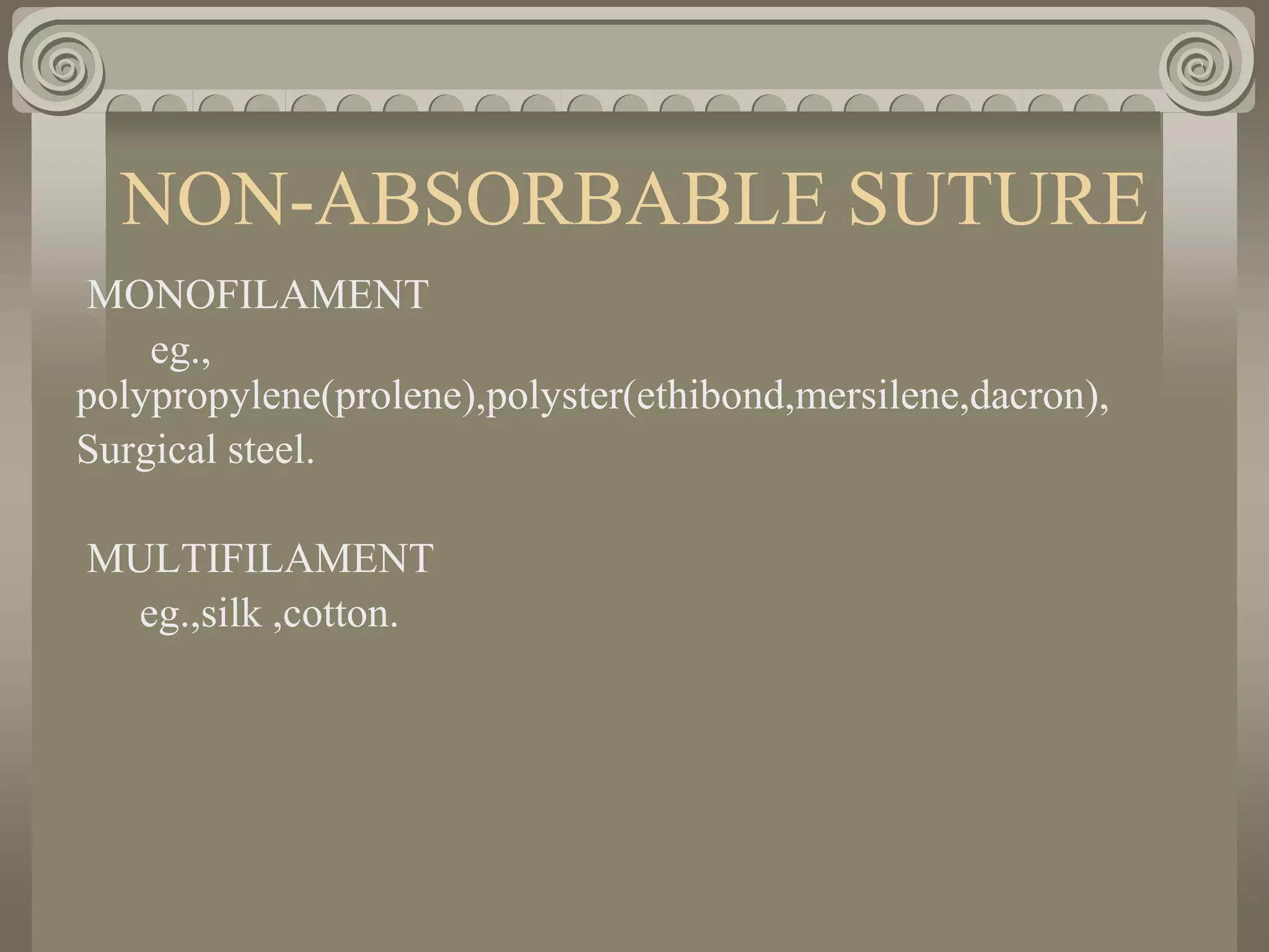 Surgical suture material | PPTX