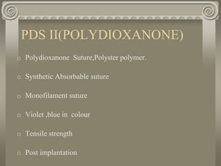 Suture materials and types | PPTX