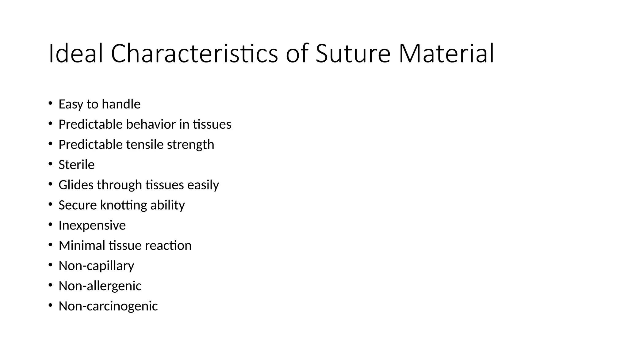 Suture Materials For MBBS, Nursing, Allied Courses | PPTX