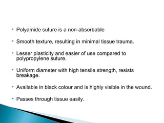 Suture materials | PPT